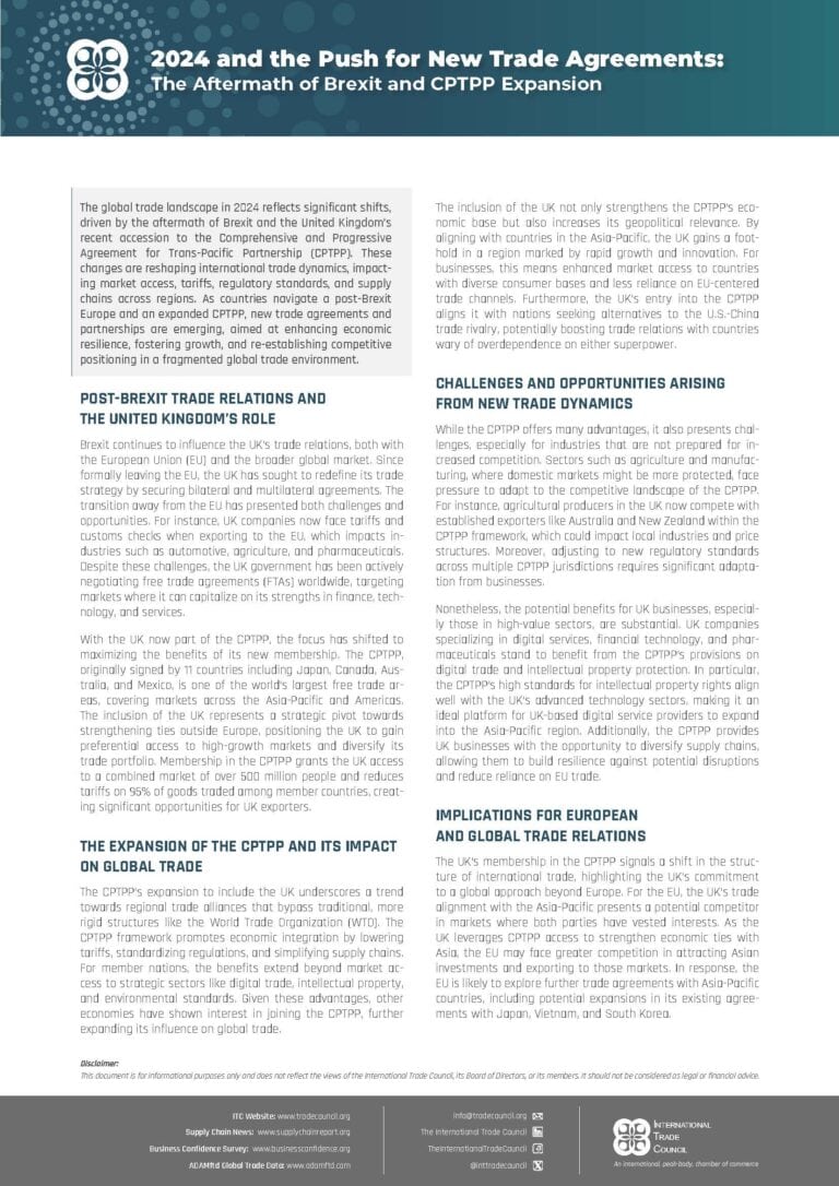 2024 and the Push for New Trade Agreements – The International Trade ...