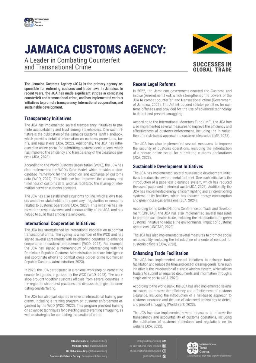 Jamaica Customs Agency: Leading Trade and Crime Prevention