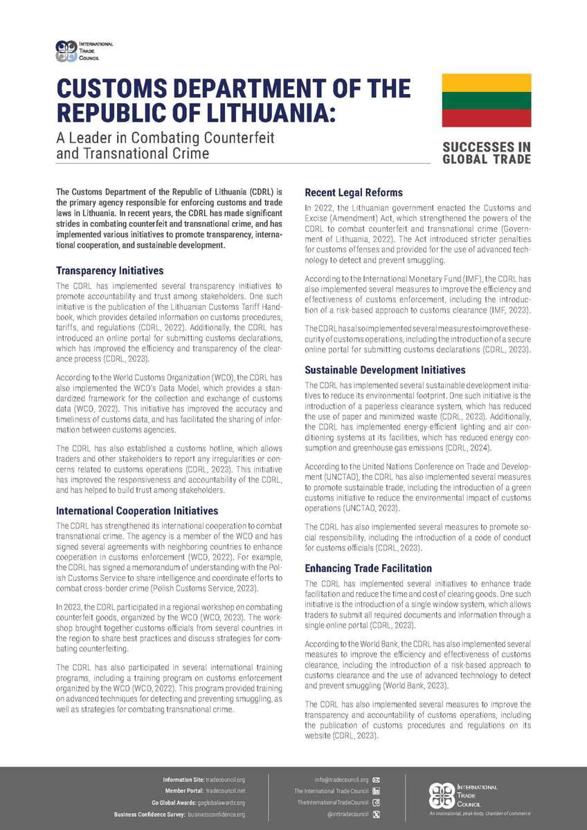 Lithuania Customs Combats Counterfeit & Crime | LRA Initiatives